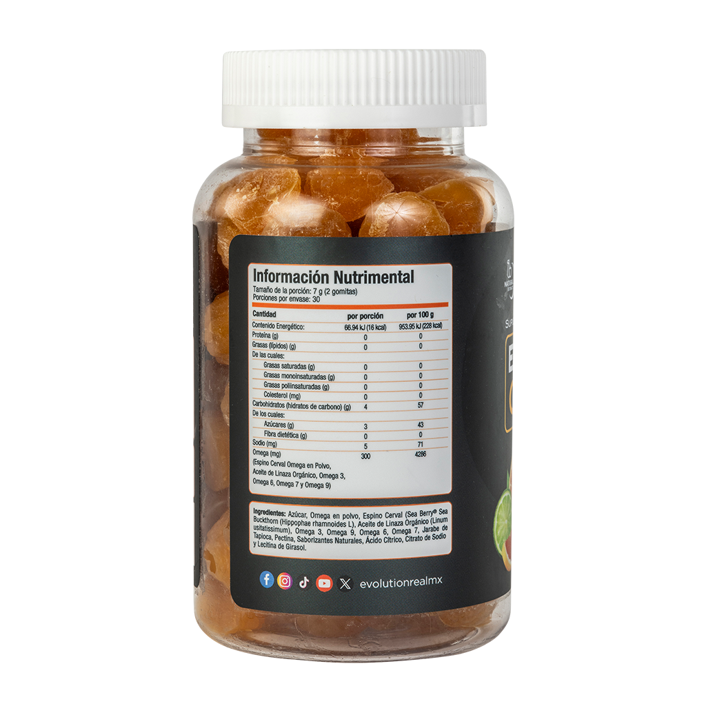 Omega 3 sabor cítricos 60 gomitas – Evolution Nutraceutical Company